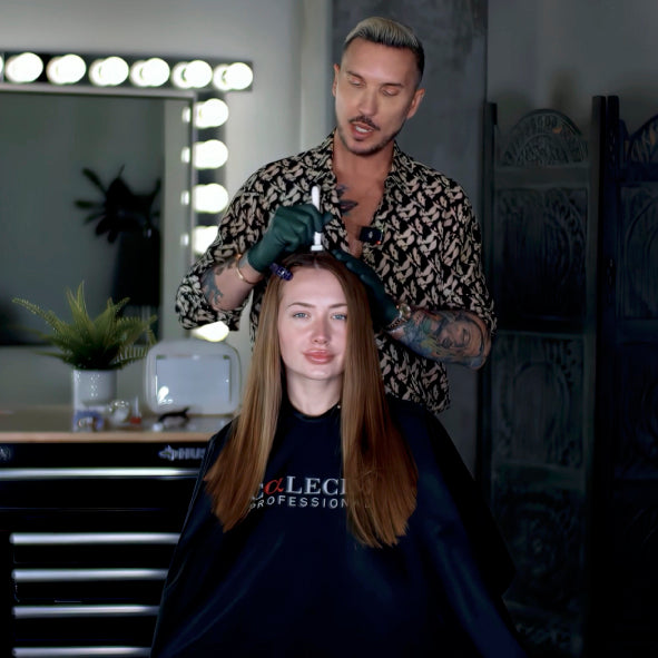 How to apply the Advanced Hair System in-salon with Alfredo Lewis ...